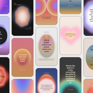 Canva Aura Gradient Quotes, Aesthetic Gradient Quotes, Customizable ...