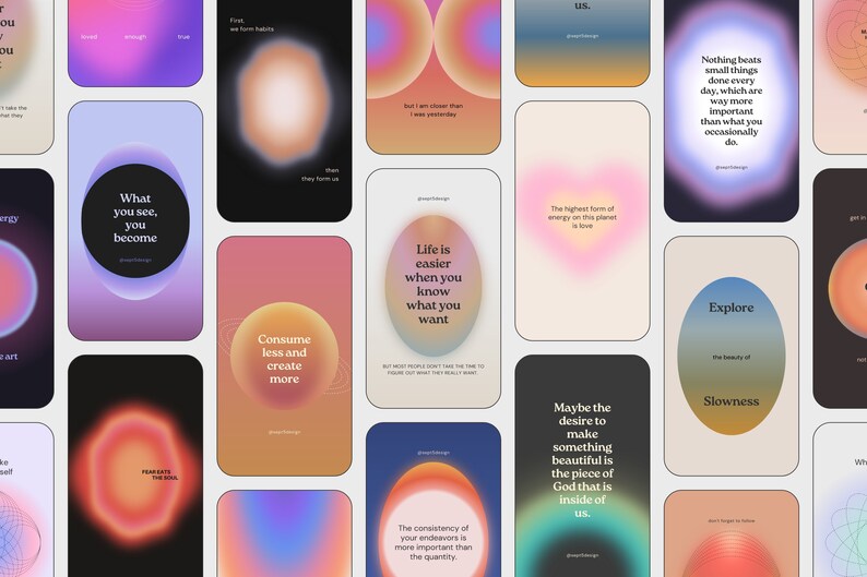 Canva Aura Gradient Quotes, Aesthetic Gradient Quotes, Customizable ...