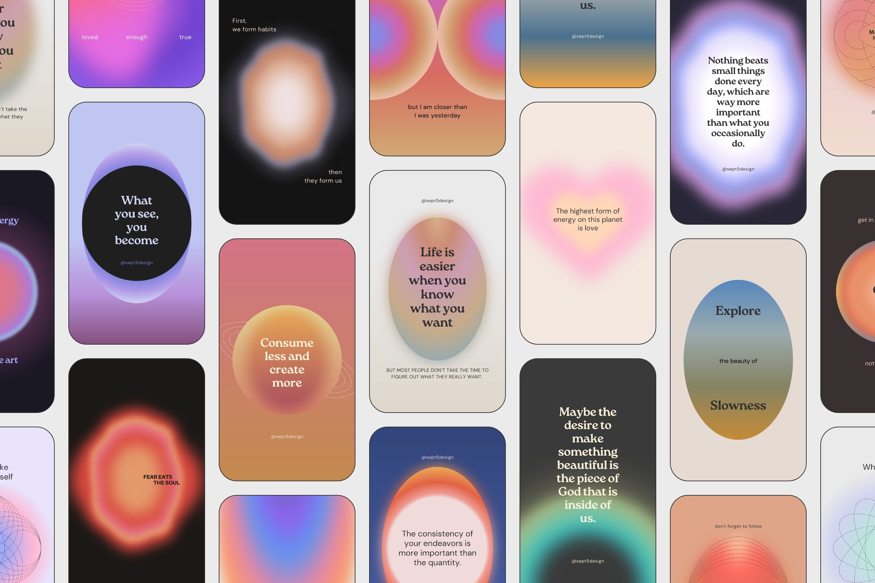 Canva Aura Gradient Quotes, Aesthetic Gradient Quotes, Customizable ...