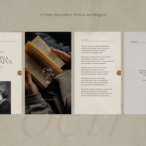 Instagram Template for Poets, Writers, and Authors. Writers and Poets ...