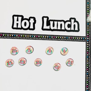 Lunch Count Classroom Magnets | Cabochon Magnets Classroom | Teacher ...
