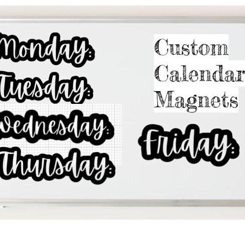 Calendar Months and Numbers Magnets for Classroom or - Etsy
