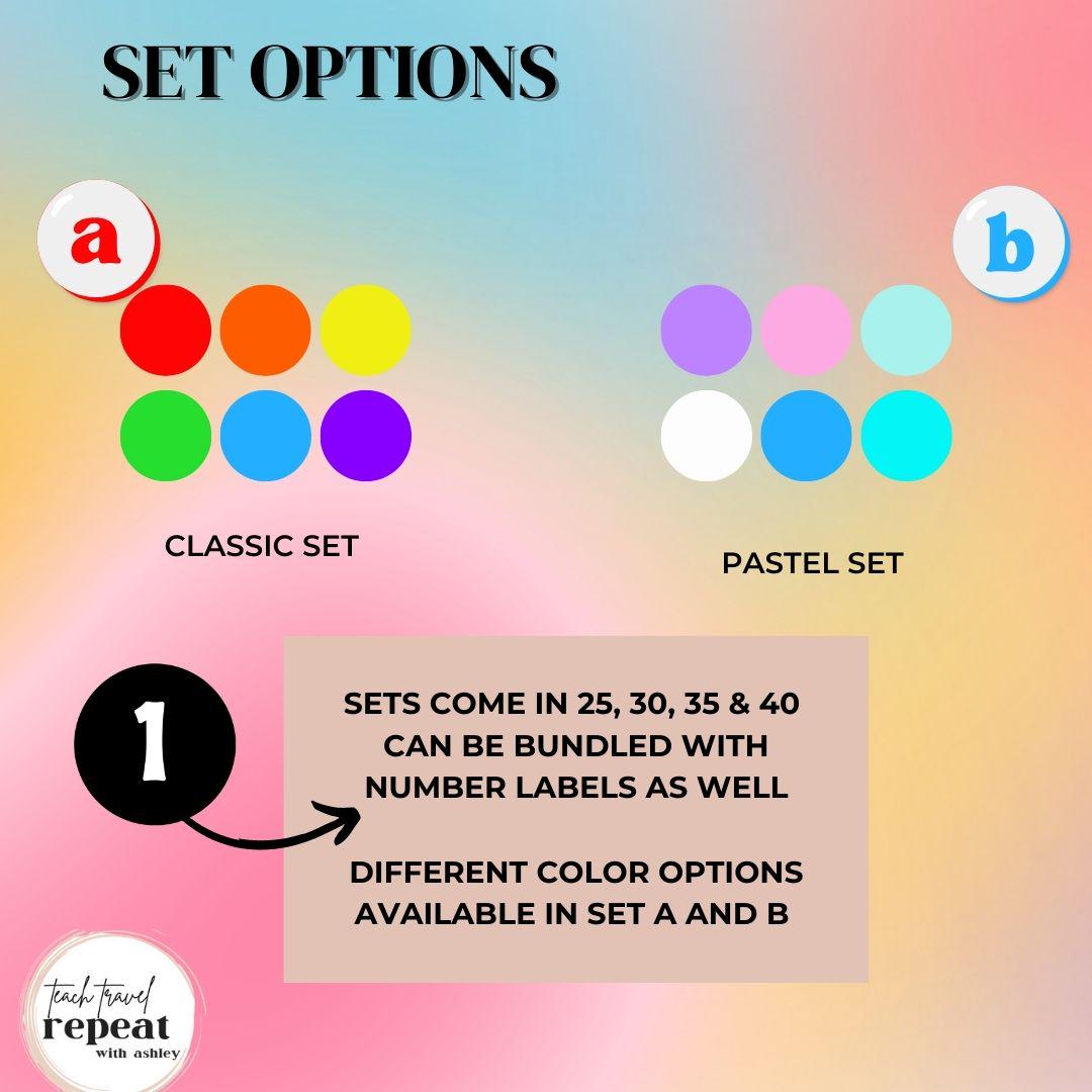 Classroom Label for Cart | Color Coded Labels for Chromebook Cart ...