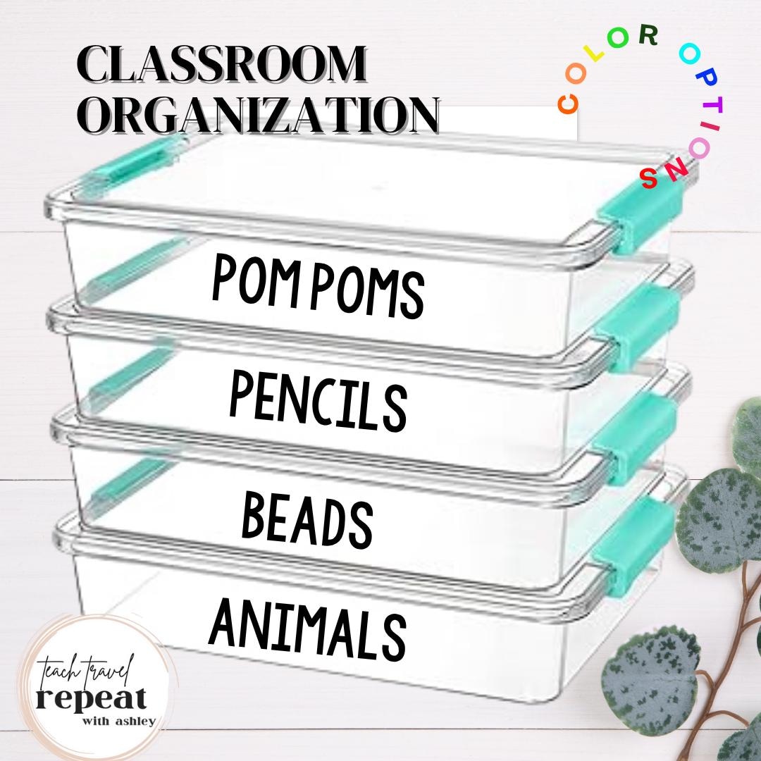 Classroom Labels | Bin Labels for Organization | Homeschool Storage ...