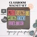 Classroom Magnets | Subject Magnets for Classroom | Days of the Week ...
