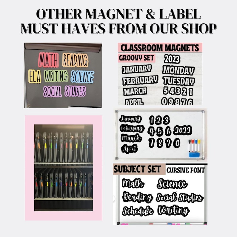 Whiteboard Border Magnets | Classroom Magnet | Teacher Organization ...