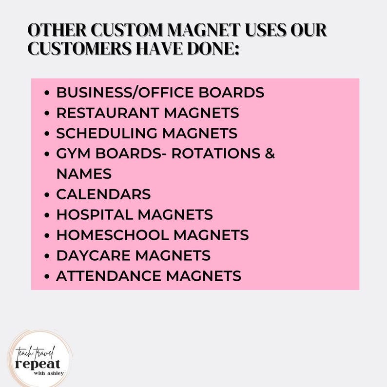 Classroom Magnets | Subject Magnets for Classroom | Days of the Week ...