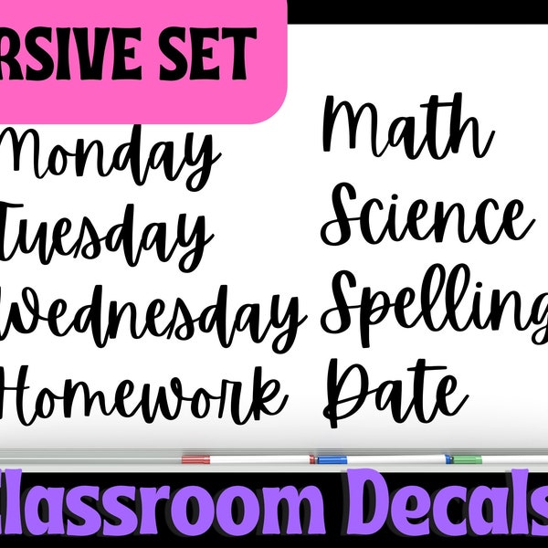 Whiteboard Decals - Etsy