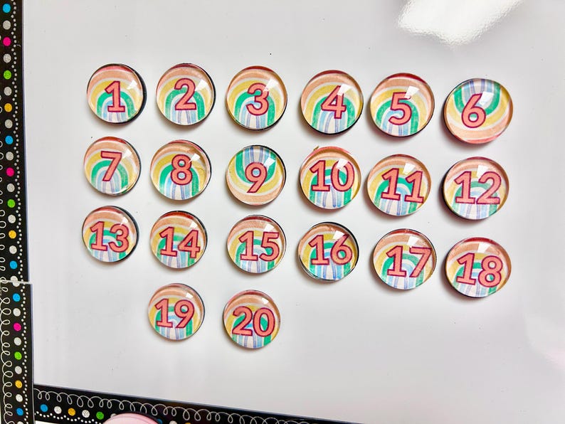 Lunch Count Classroom Magnets | Cabochon Magnets Classroom | Teacher ...