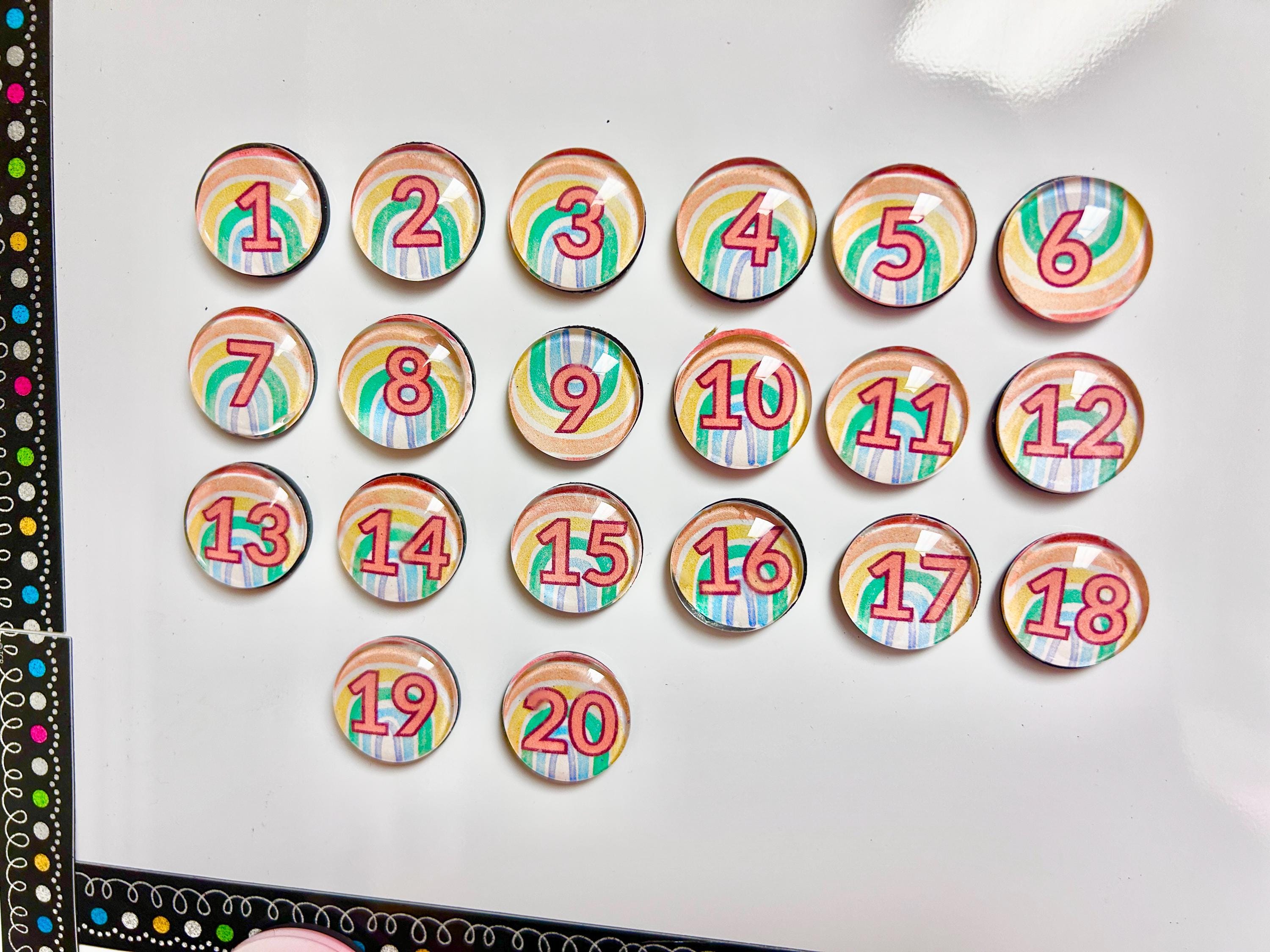 Lunch Count Classroom Magnets | Cabochon Magnets Classroom | Teacher ...