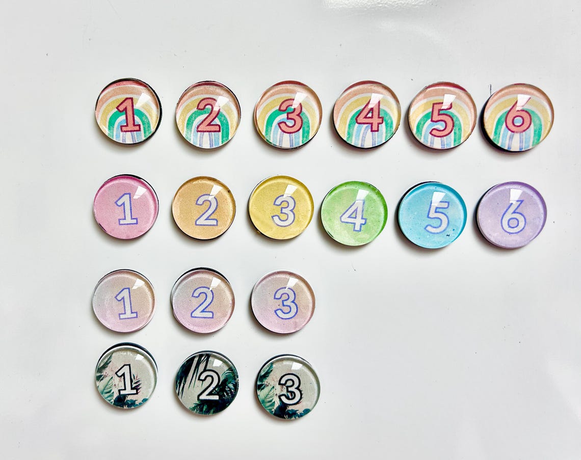 Lunch Count Classroom Magnets | Cabochon Magnets Classroom | Teacher ...