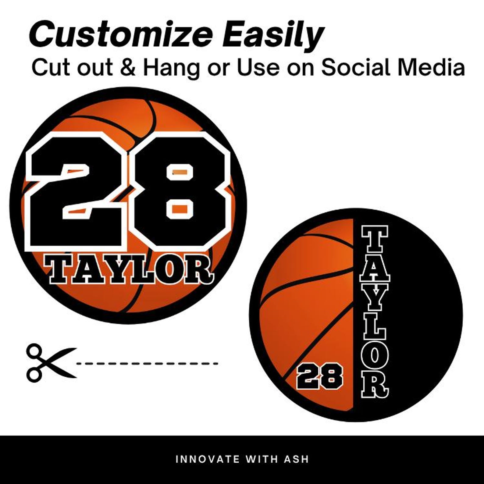 Editable Basketball Locker Printable Cutout Sign Locker Decoration Team ...