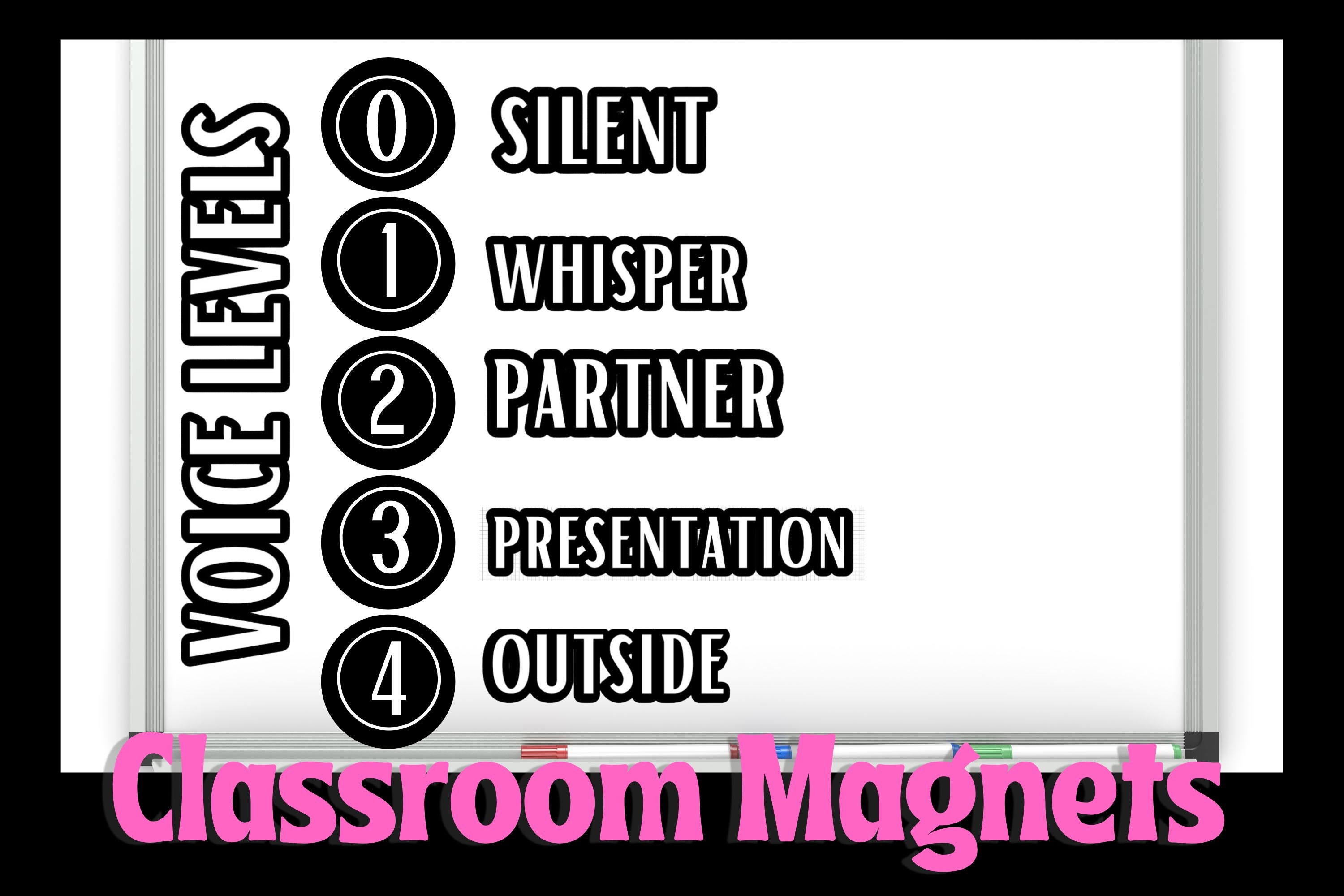 Voice Levels Classroom Magnets | Classroom Decor | Classroom Management ...