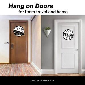 Editable Volleyball Locker Printable Cutout Sign Locker Decoration Team ...