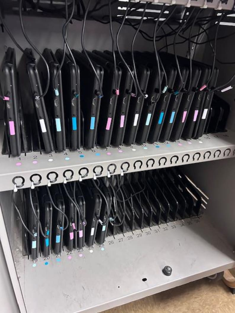 Classroom Laptop Label for Organization | Color Coded Labels Chromebook ...