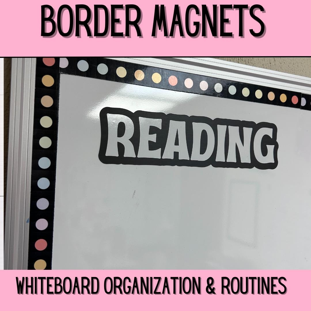 Whiteboard Border Magnets | Classroom Magnet | Teacher Organization ...