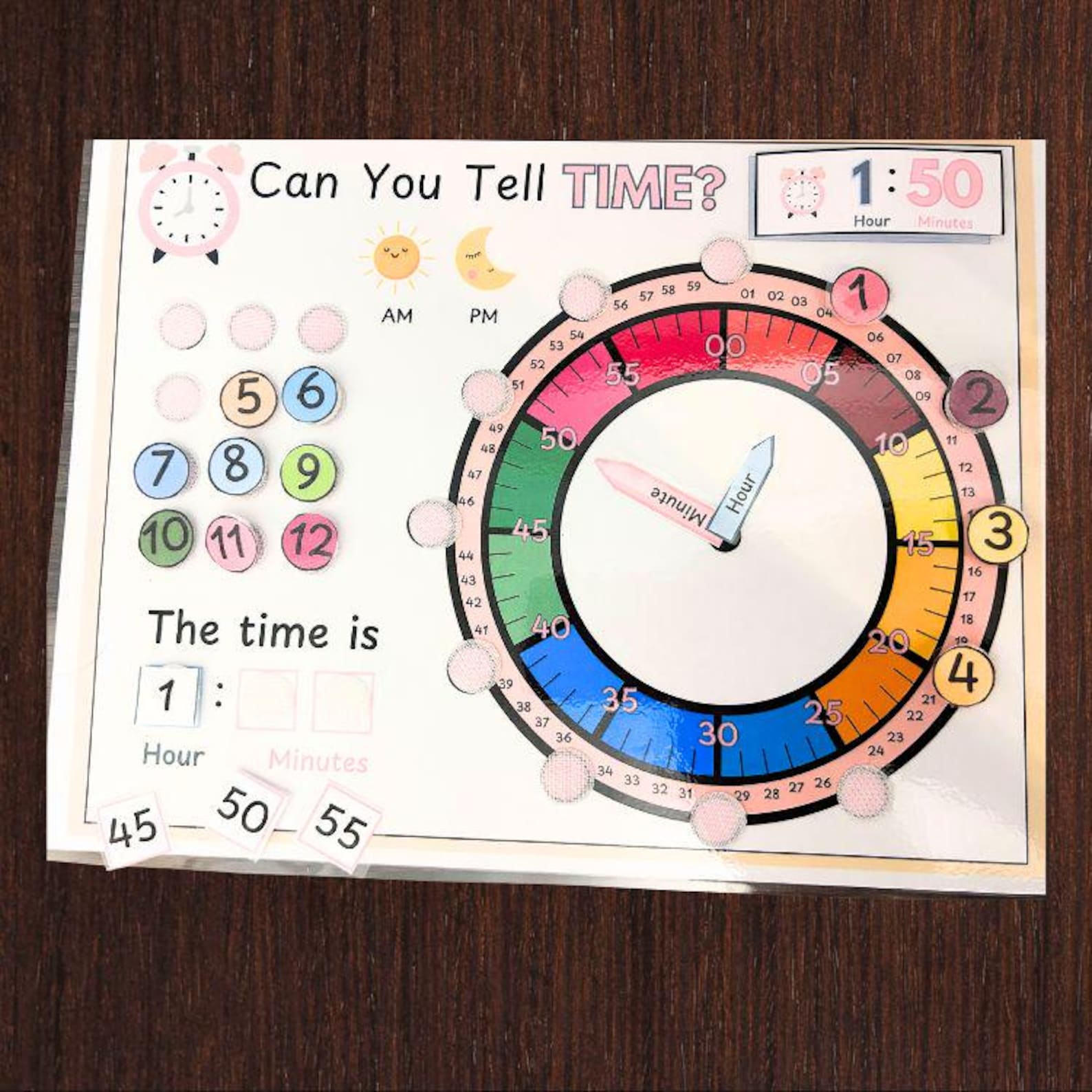 Life Skills for Kids Printable Bundle, Learn to Tell Time, Phone Number ...