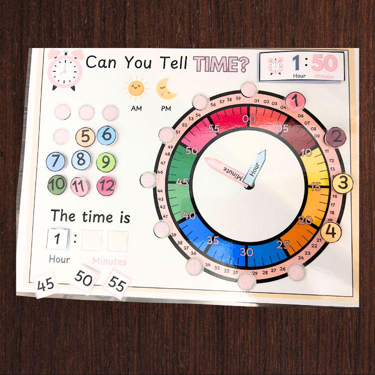 Life Skills for Kids Printable Bundle, Learn to Tell Time, Phone Number ...