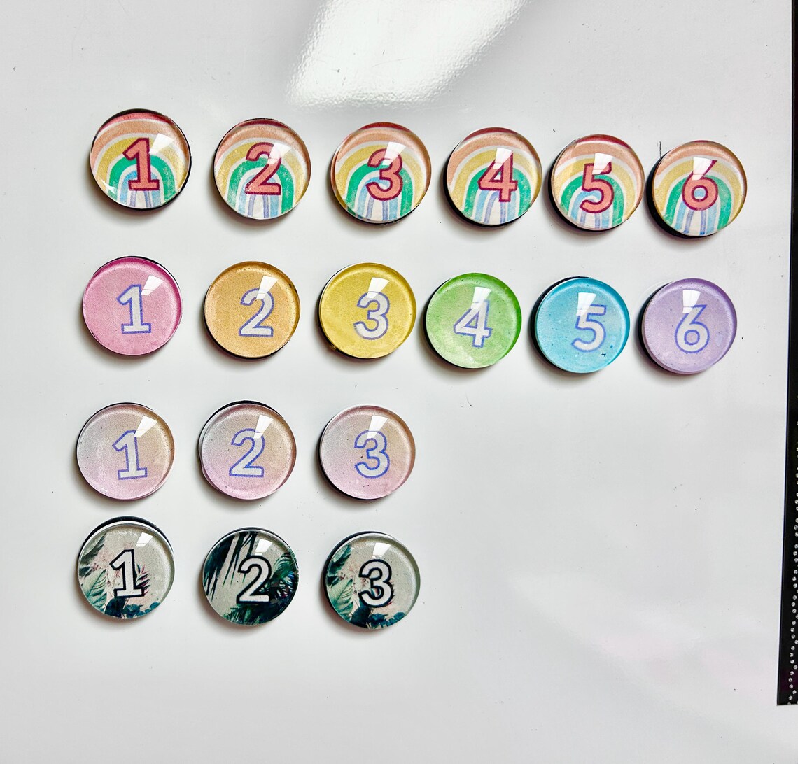 Lunch Count Classroom Magnets | Cabochon Magnets Classroom | Teacher ...