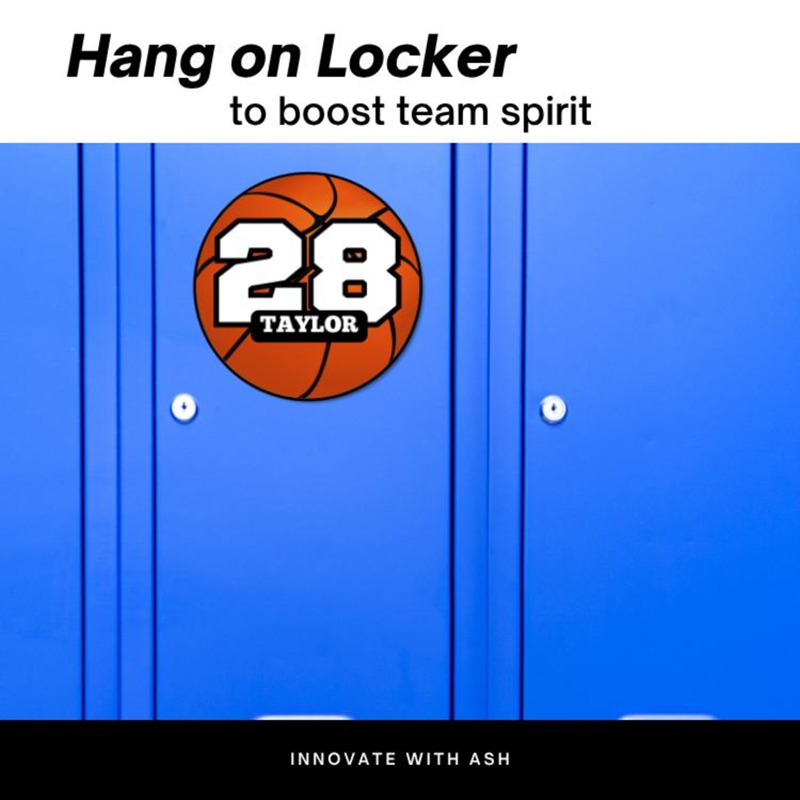 Editable Basketball Locker Printable Cutout Sign Locker Decoration Team ...