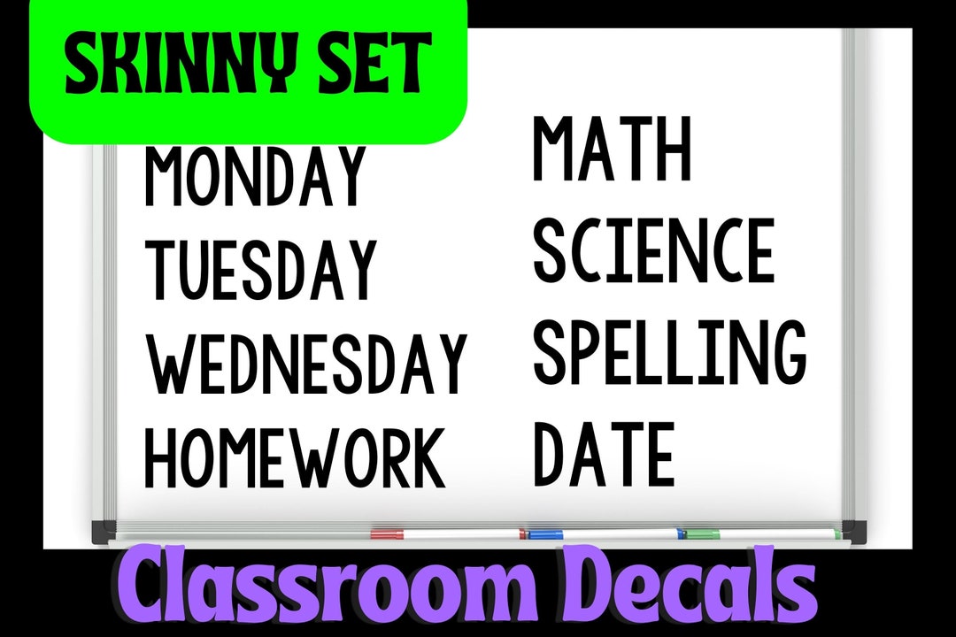 Classroom Labels | Classroom Schedule Labels | Whiteboard Labels ...