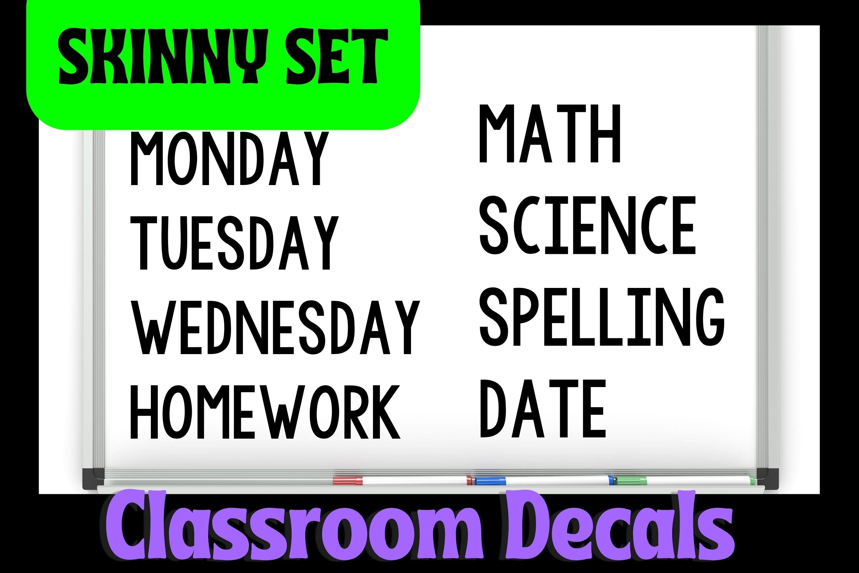Classroom Labels | Classroom Schedule Labels | Whiteboard Labels ...