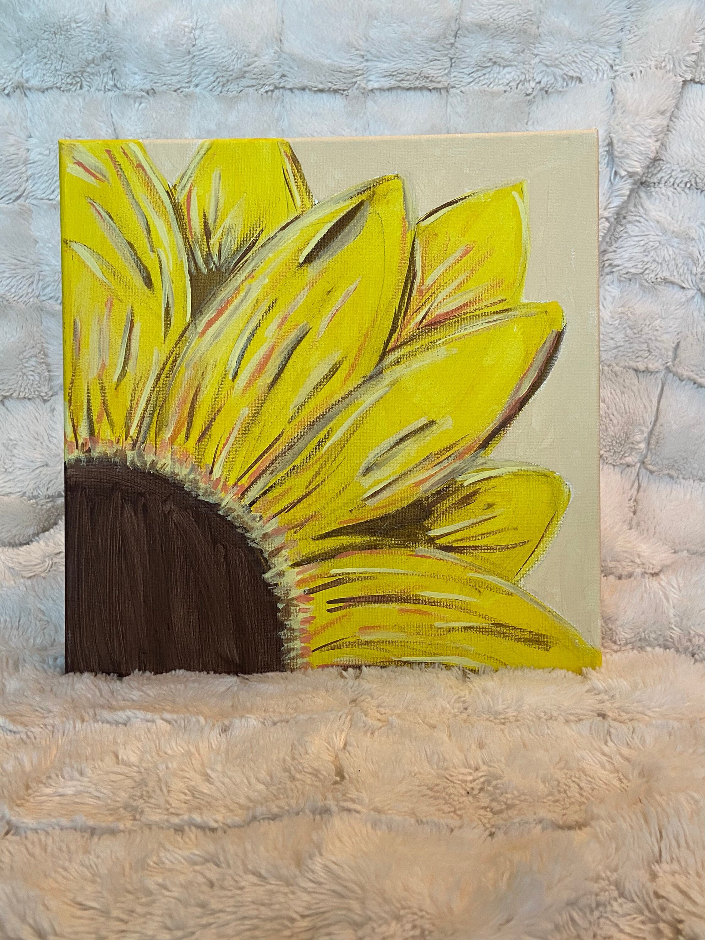 Sunflower Acrylic Painting - Etsy