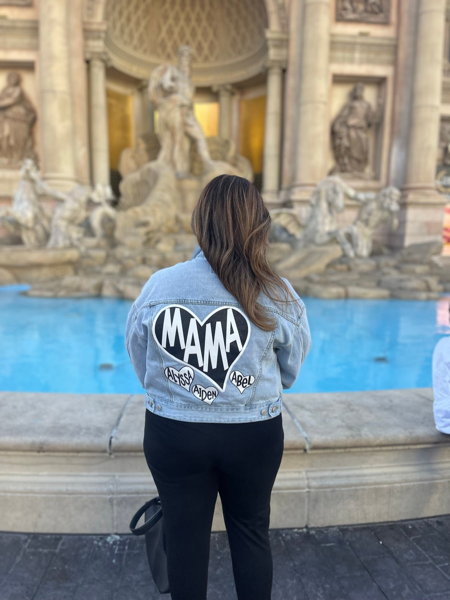 Custom Jean Jacket Mama Jackets Denim Jacket Personalized Mom Jackets ...