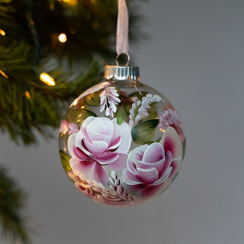 Hand Painted Rose - Etsy