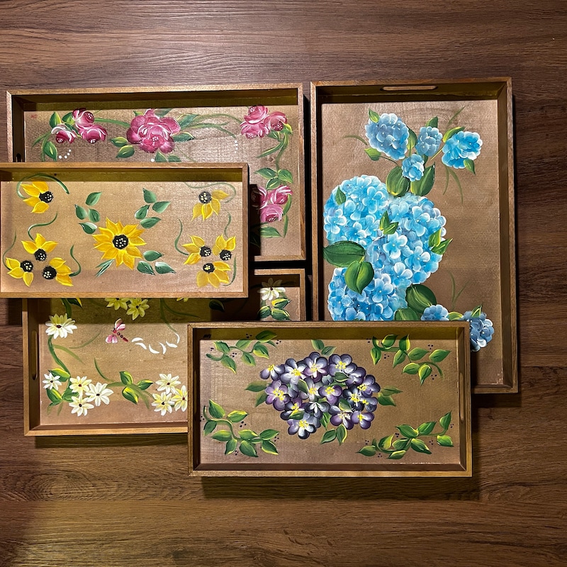 Painted Tray - Etsy