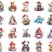 26 Christmas Animals Clipart Png, Christmas Gift Clipart Winter Clipart ...