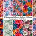 24 Designs 3D Flowers Digital Papers, Seamless Pattern, 3D Flower ...