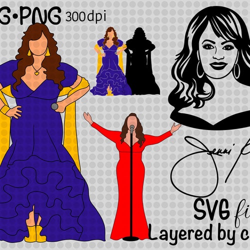 Layered Svg Jenni Rivera Jenni Rivera Cricut File La Jefa | Etsy