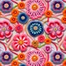 Embroidered Flower Seamless Pattern, Digital Seamless Pattern Flower ...