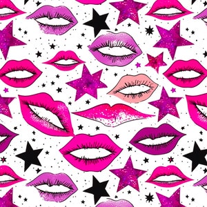 Watercolor Kiss Lips Clipart, Valentine's Day Clipart, Pink Lips Clip ...