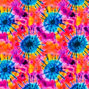 Neon Tie Dye Digital Papers, Tiedye Pattern, Tie and Dye Background ...