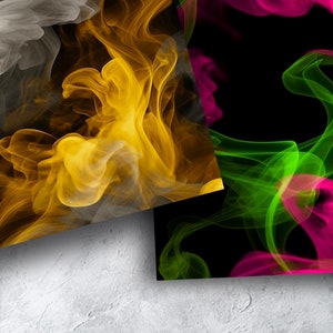 Rainbow Smoke Digital Paper, Rainbow Smoke Wallpaper, Smoke Textures ...