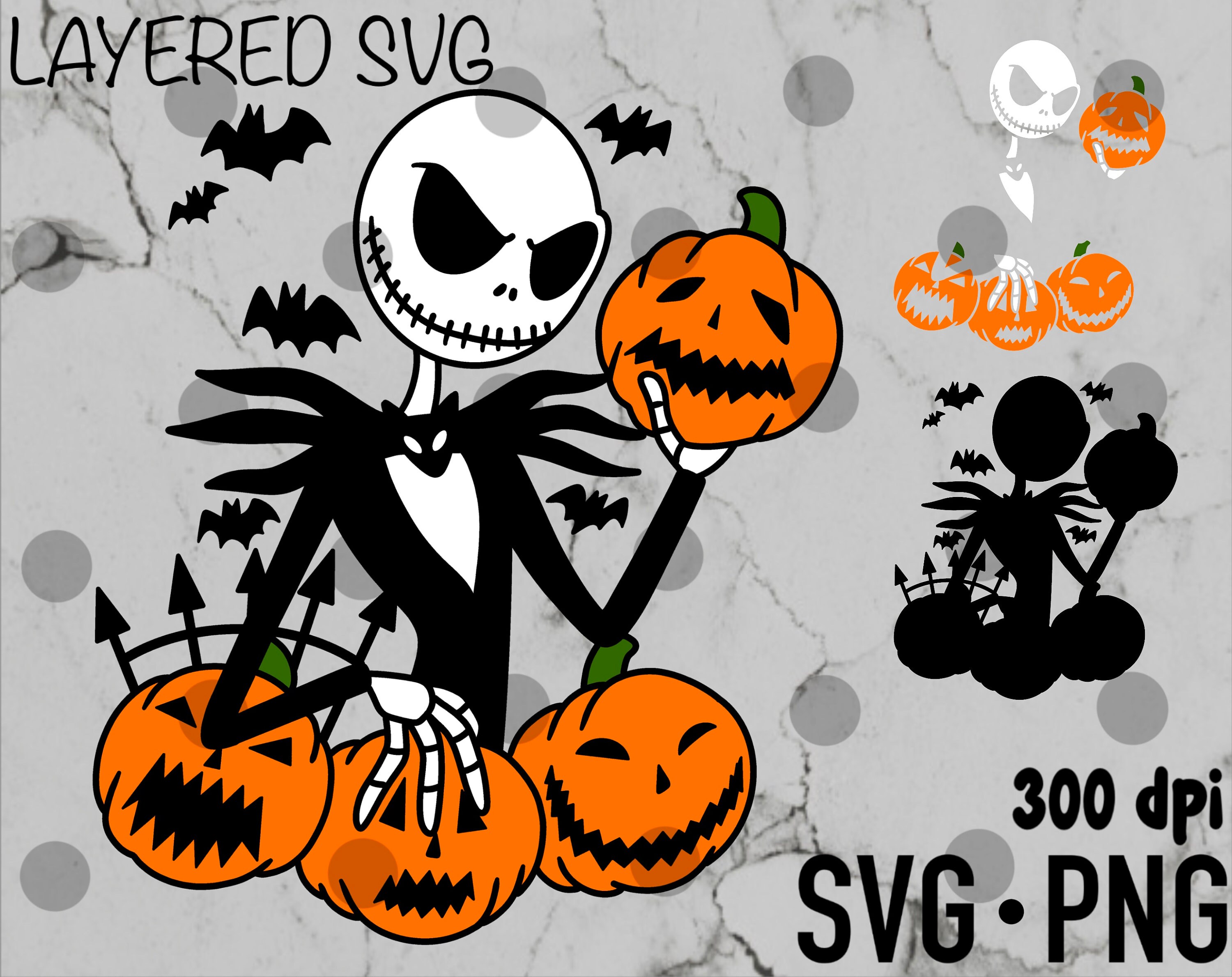 Layered SVG Skeleton Svg Jack Skellington Svg Halloween svg | Etsy