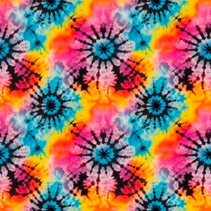 Neon Tie Dye Digital Papers, Tiedye Pattern, Tie and Dye Background ...