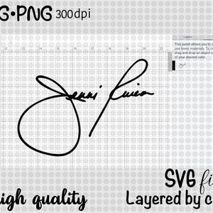 Layered Svg Jenni R Svg File for Cricut Silhouette Cut Files - Etsy