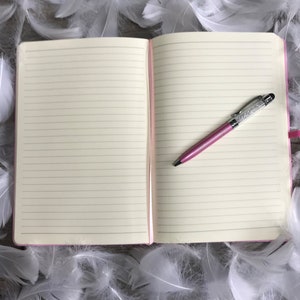 Angel Wings A5 Notebook With Engraved Pen and Angel Feather - Etsy