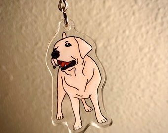 Yellow Lab Keychain - Etsy