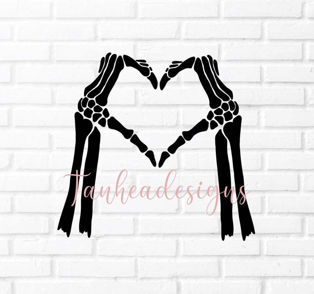 Skeleton Heart PNG Skeleton Heart Hands Skeleton Cut File - Etsy