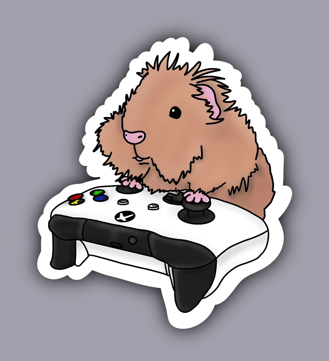 Guinea Pig Gaming Sticker Xbox Gamers Gift Customized - Etsy