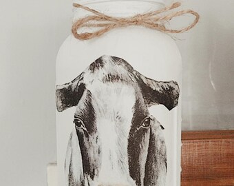 Highland Cow Jar - Etsy