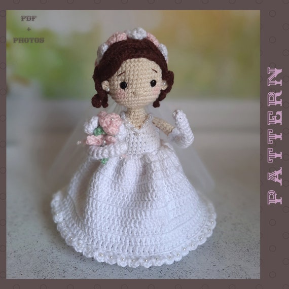 Bride Doll Crochet Dress Patterns Crochet Tutorial: Dolls Bride And