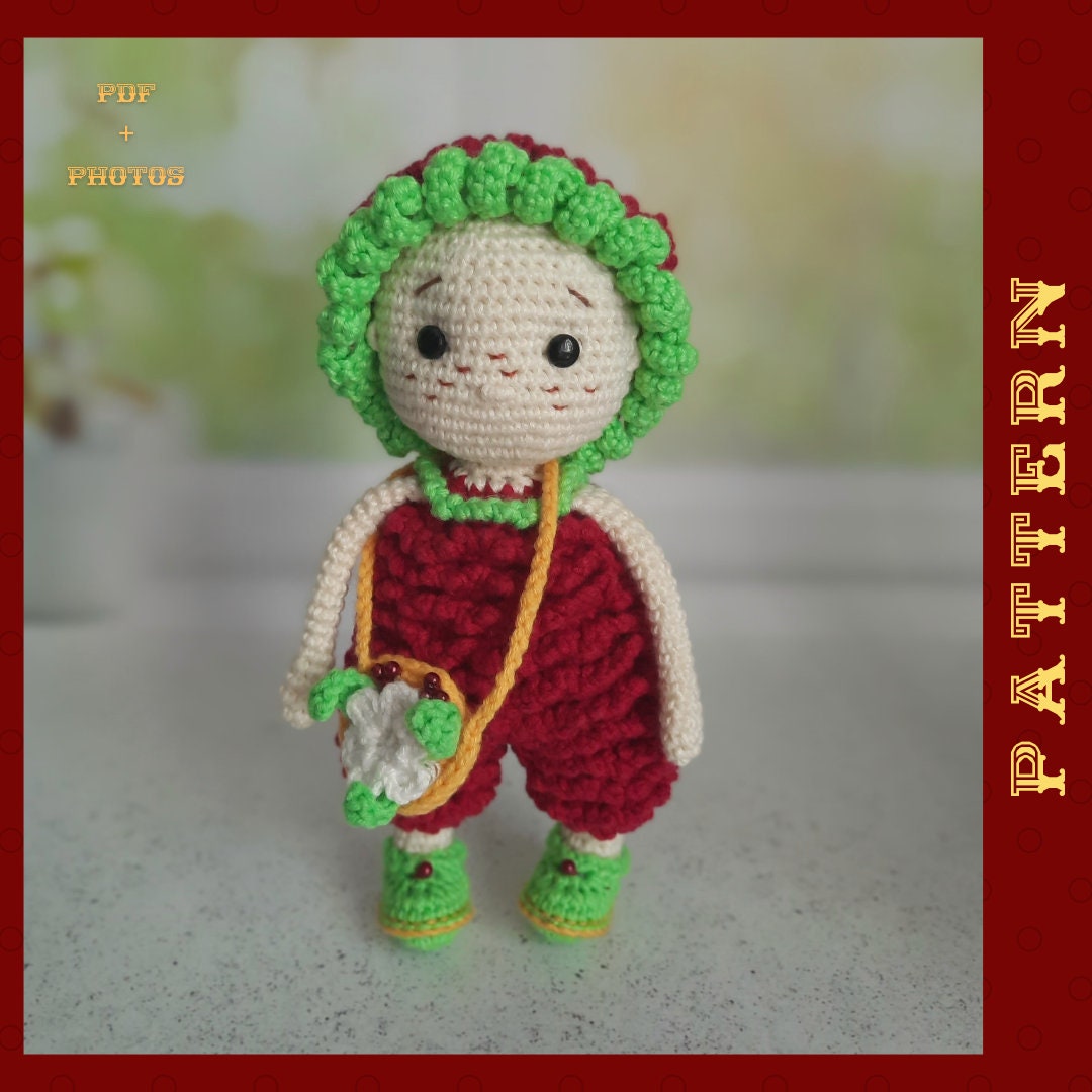 Crochet Raspberry Doll Pattern Amigurumi Raspberry Cute Doll Pattern ...