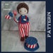 American Patriotic Doll Crochet Pattern 4th of July Pattern ...