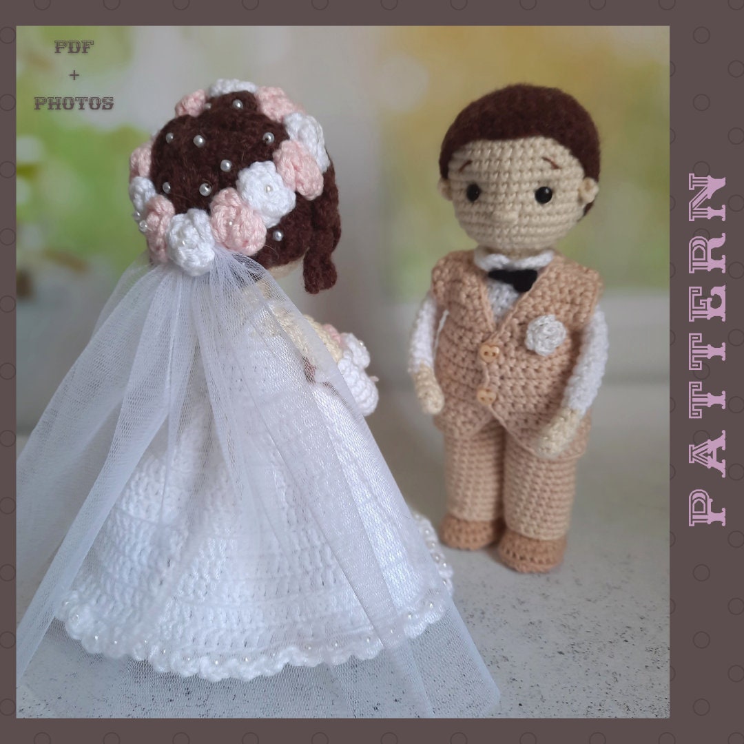 Amigurumi Bride and Groom Crochet Pattern Wedding Crochet Doll PDF ...