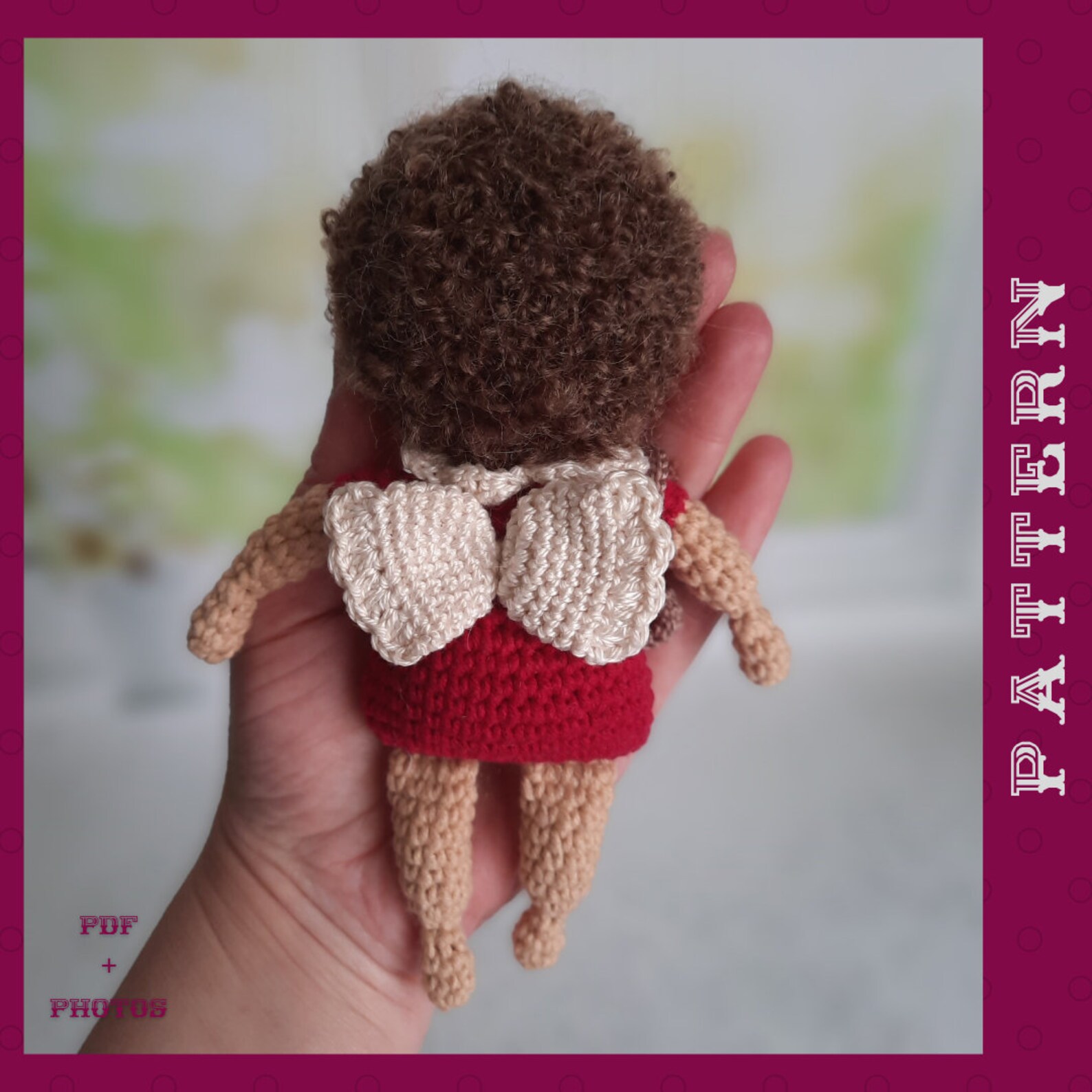 Valentine's Gift Amigurumi Cupid Crochet Pattern Amigurumi Crochet ...